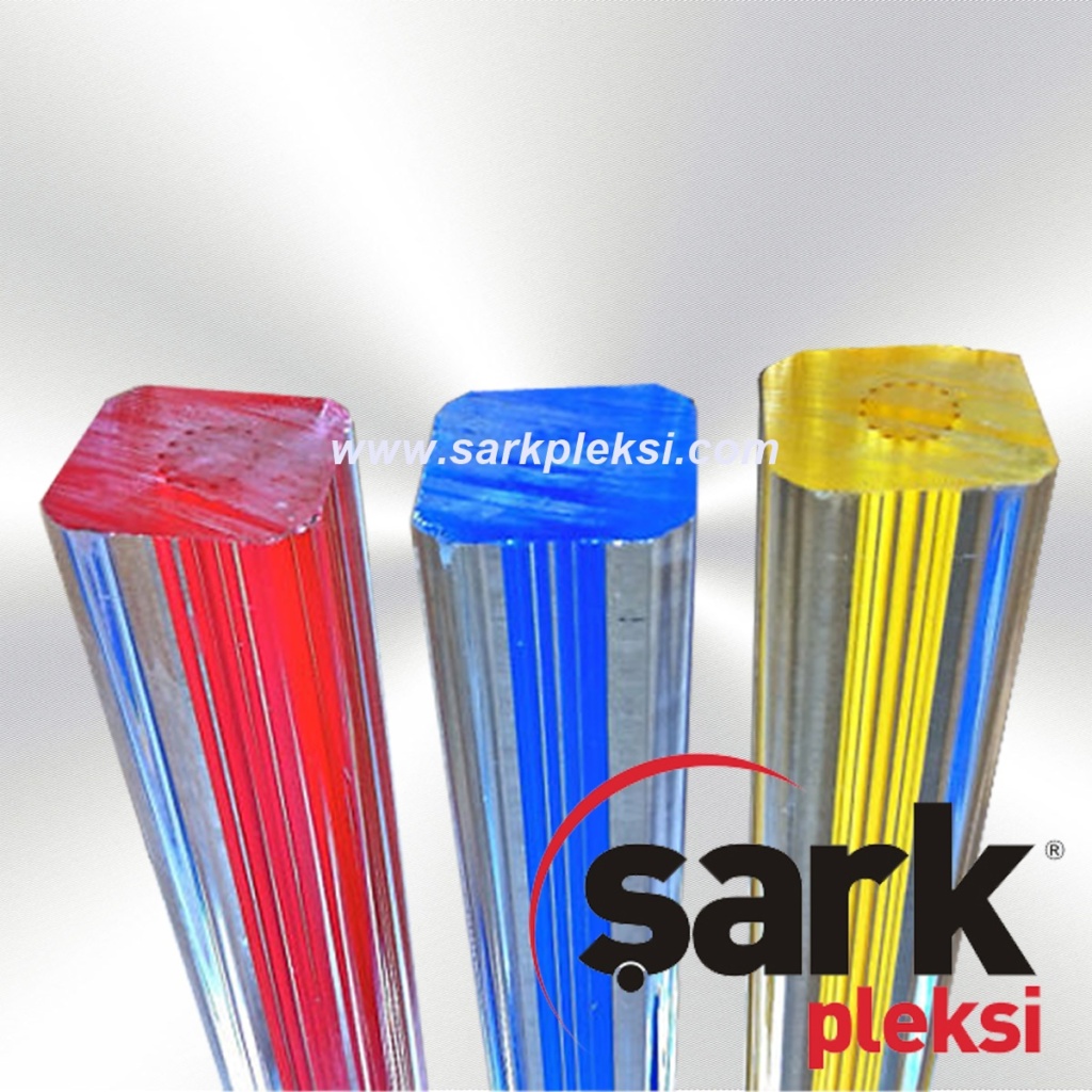 Acrylic Plexiglass Linear Rod - Şark Pleksi